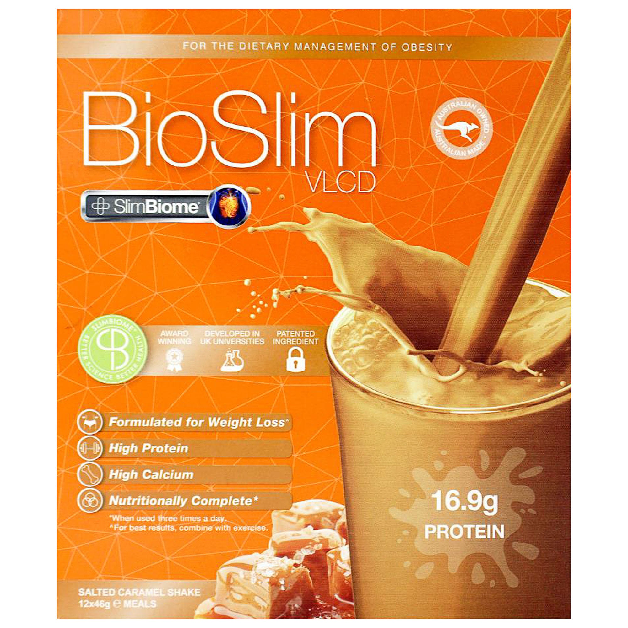 BioSlim VLCD Shake Caramel 12x46g – The Reject Shop