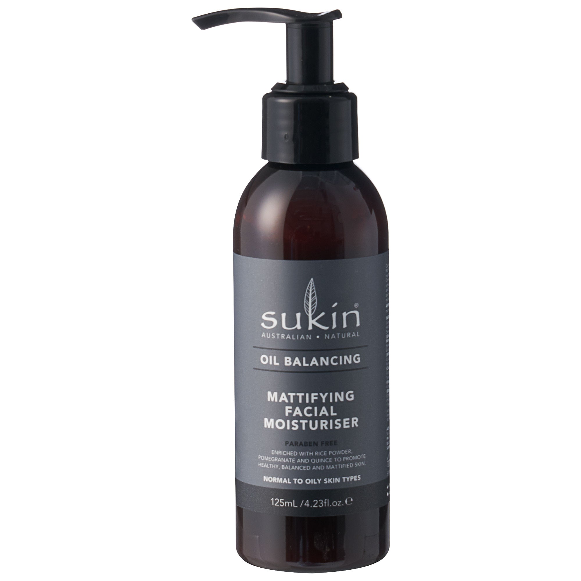 Sukin Oil Balancing Mattifying Facial Moisturiser Pump 125mL – The ...