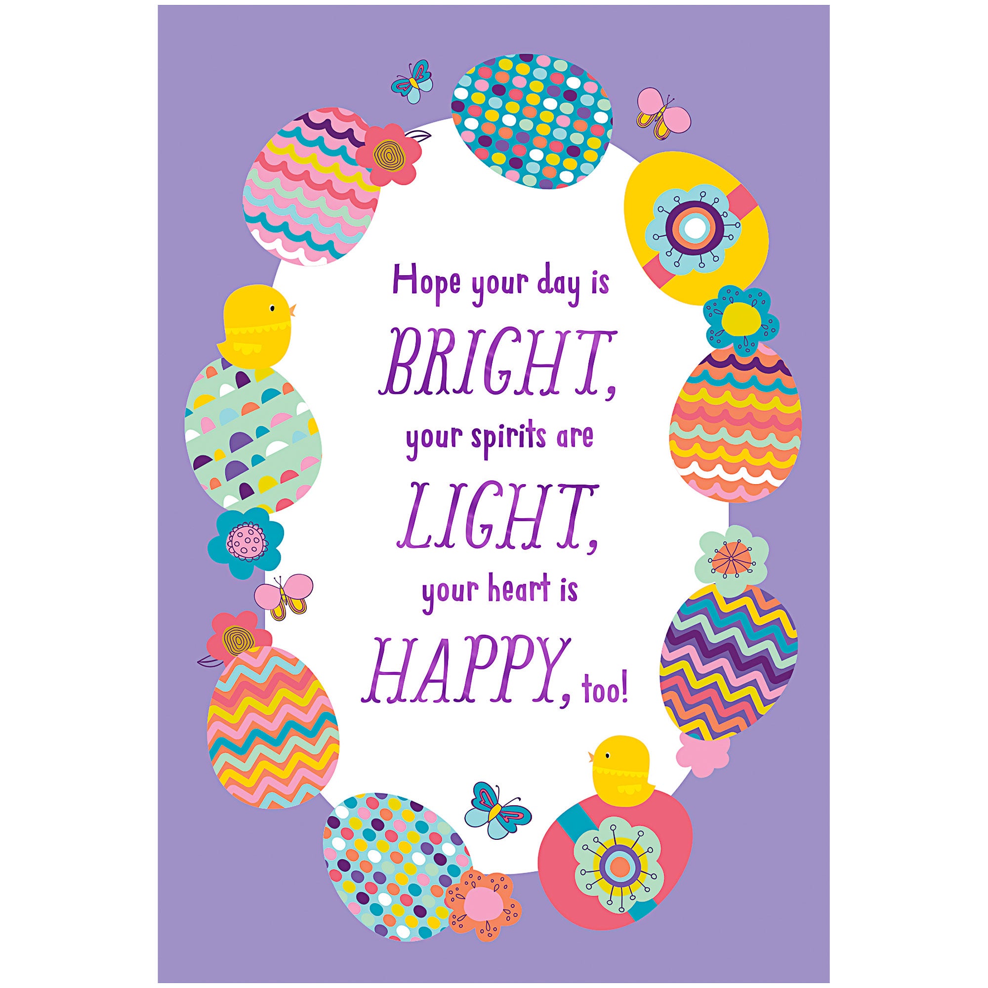 Easter Card Bright Light Happy Egg Wreath – The Reject Shop
