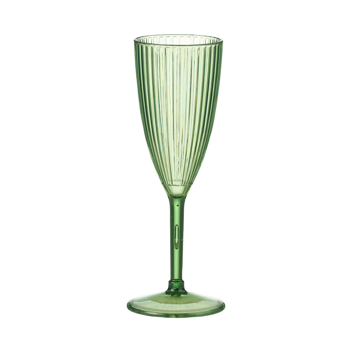 Ribbed Acrylic Champagne Glass 7cm Green/Blue – The Reject Shop