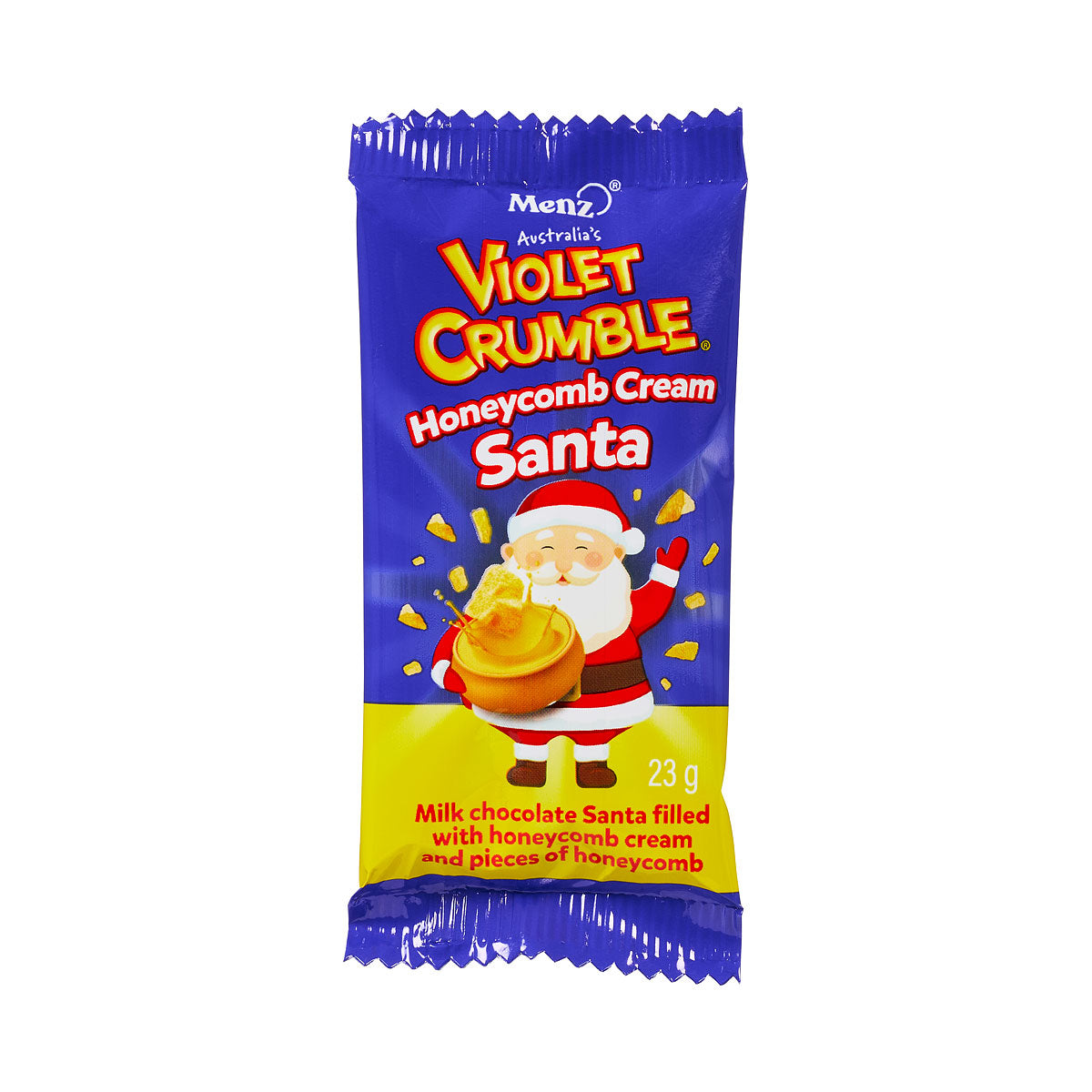 Violet Crumble Honeycomb Cream Santa 23g – The Reject Shop