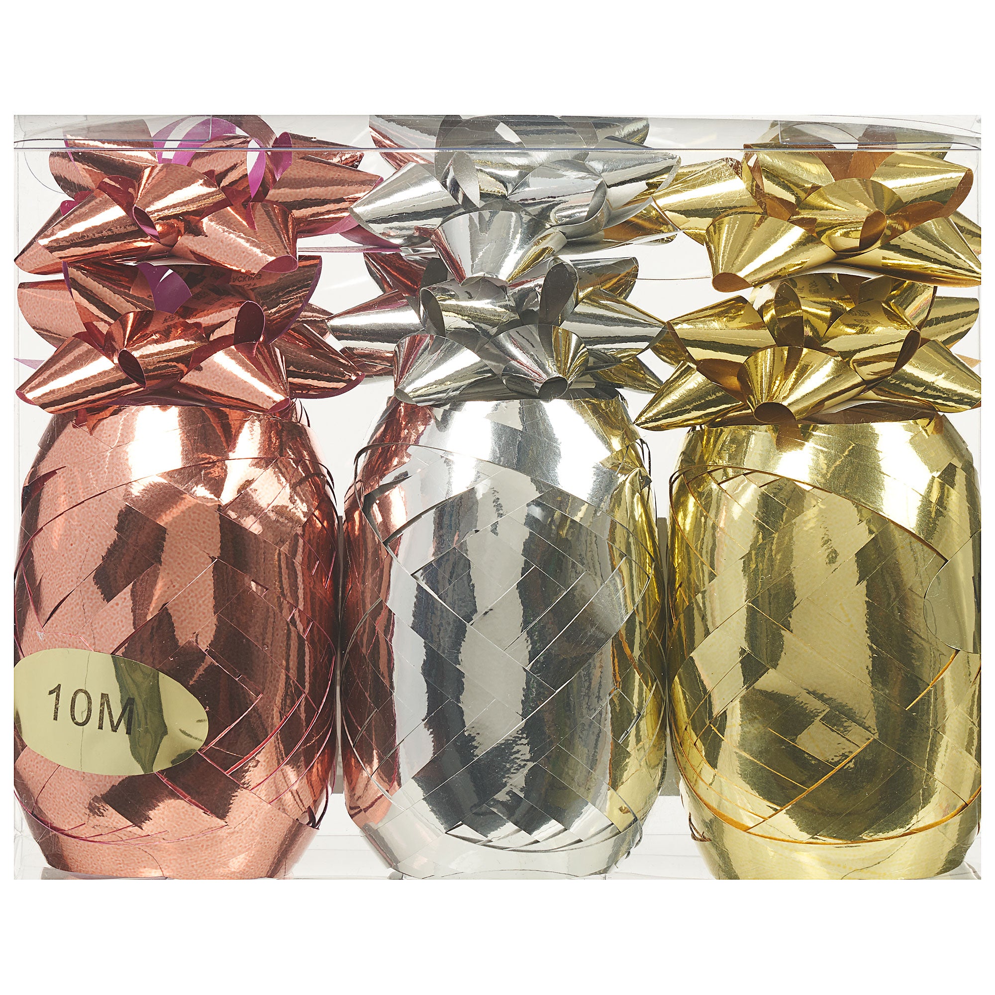 Mini Bows with Ribbon Metallic 9pk – The Reject Shop