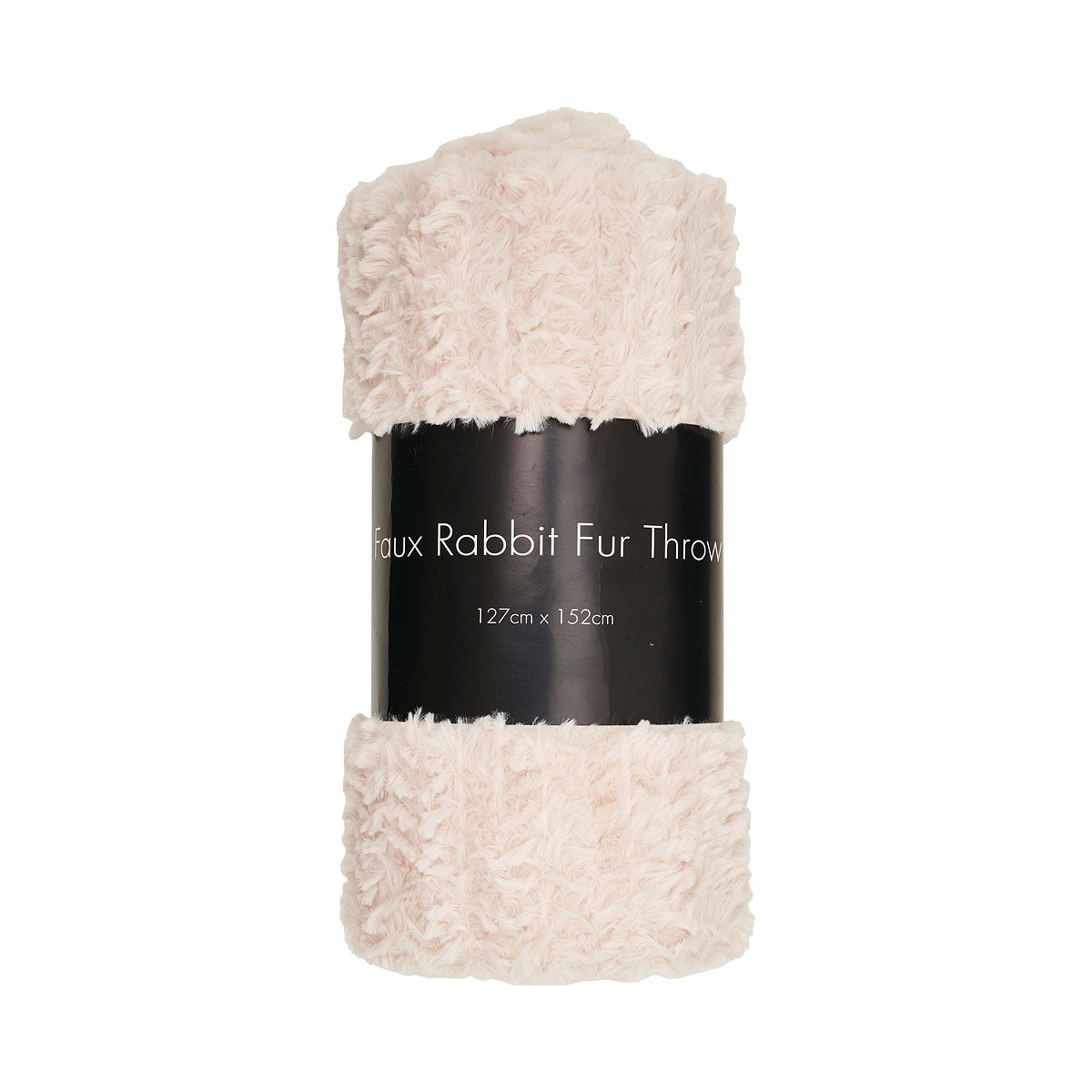 Faux Rabbit Throw Patterned White/Green 127x152cm – The Reject Shop