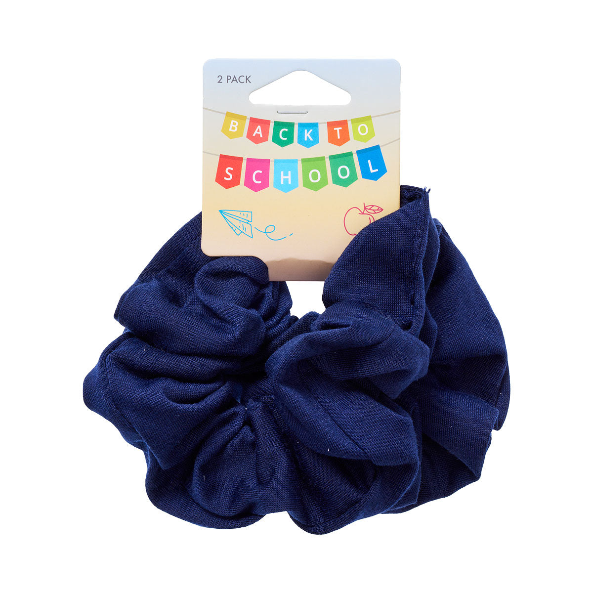 Back To School Large Scrunchie Navy 2pk – The Reject Shop
