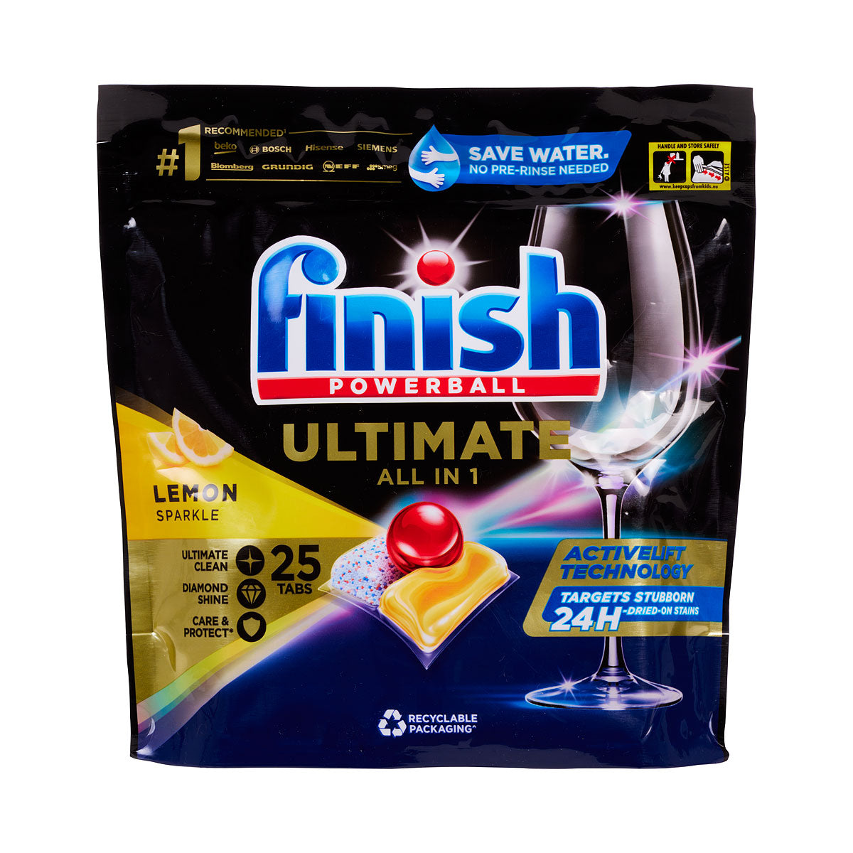 Finish Tablet Ultimate All-in-1 Lemon 25pk – The Reject Shop