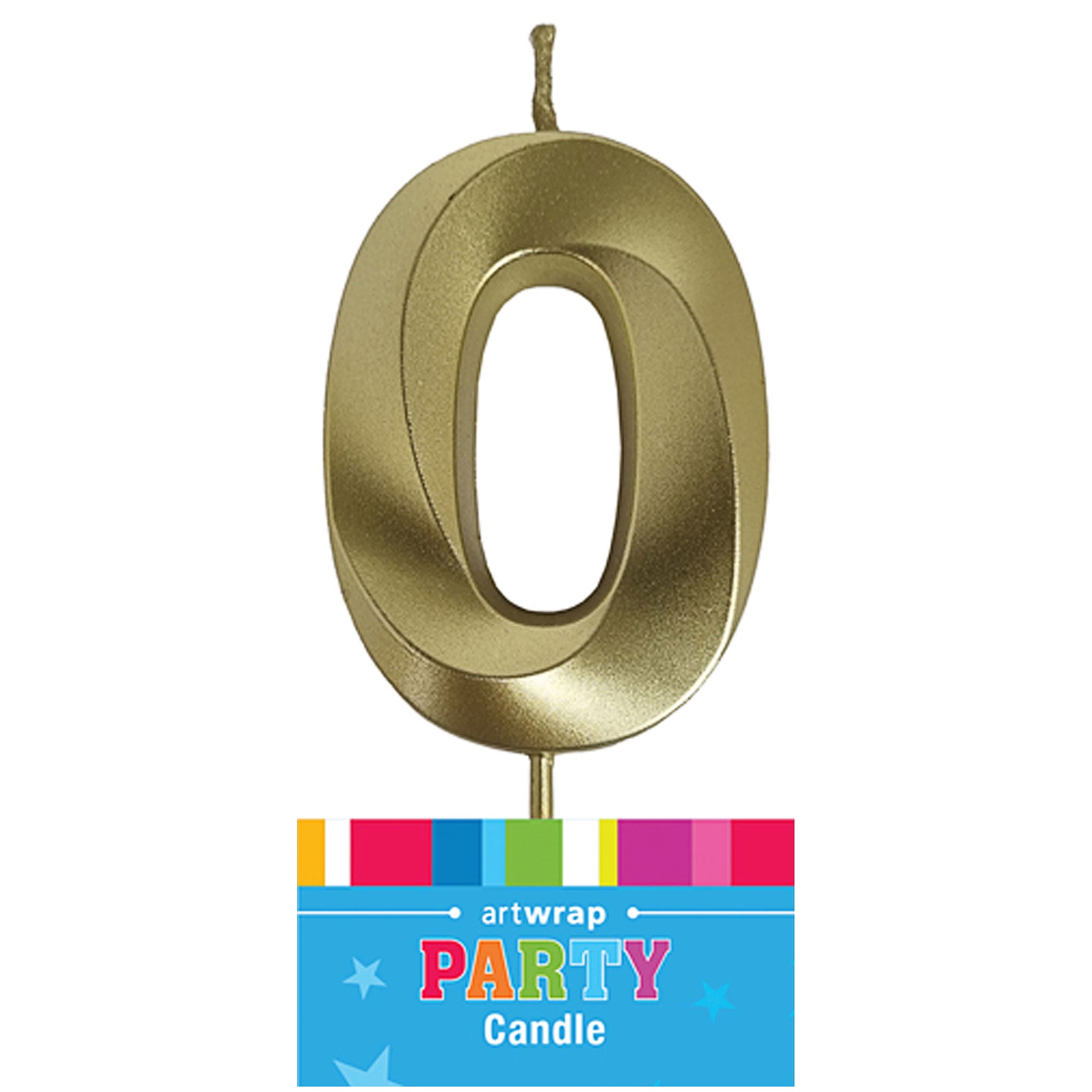 Artwrap Number 0 Candle Gold – The Reject Shop