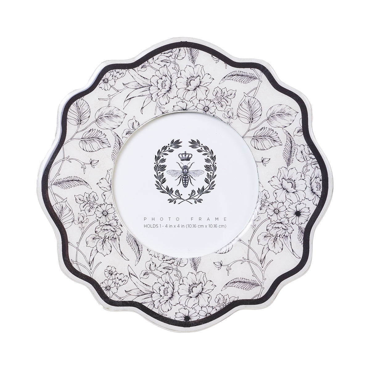 Round Lacquered Photo Frame Toile 4x6" – The Reject Shop