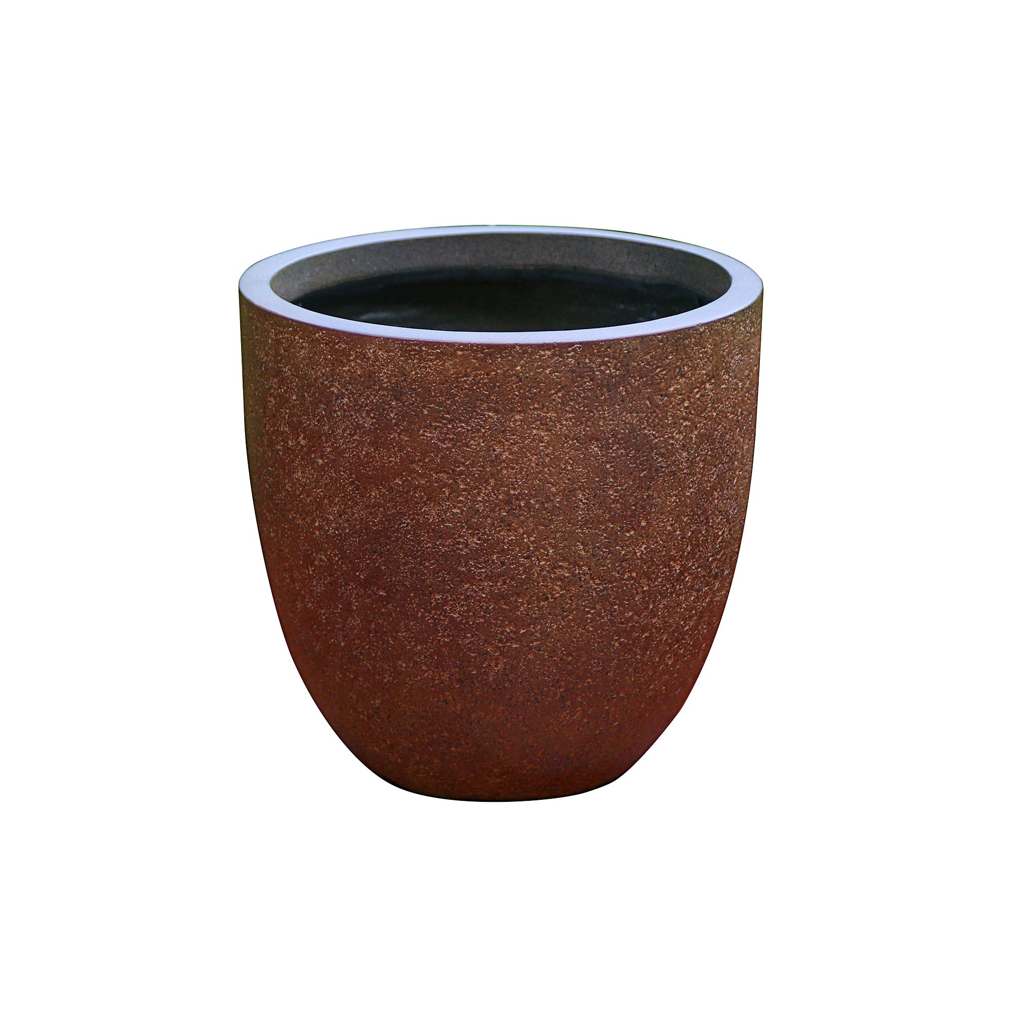 Fibre Clay Pot Rust Coloured 25.5x25cm – The Reject Shop