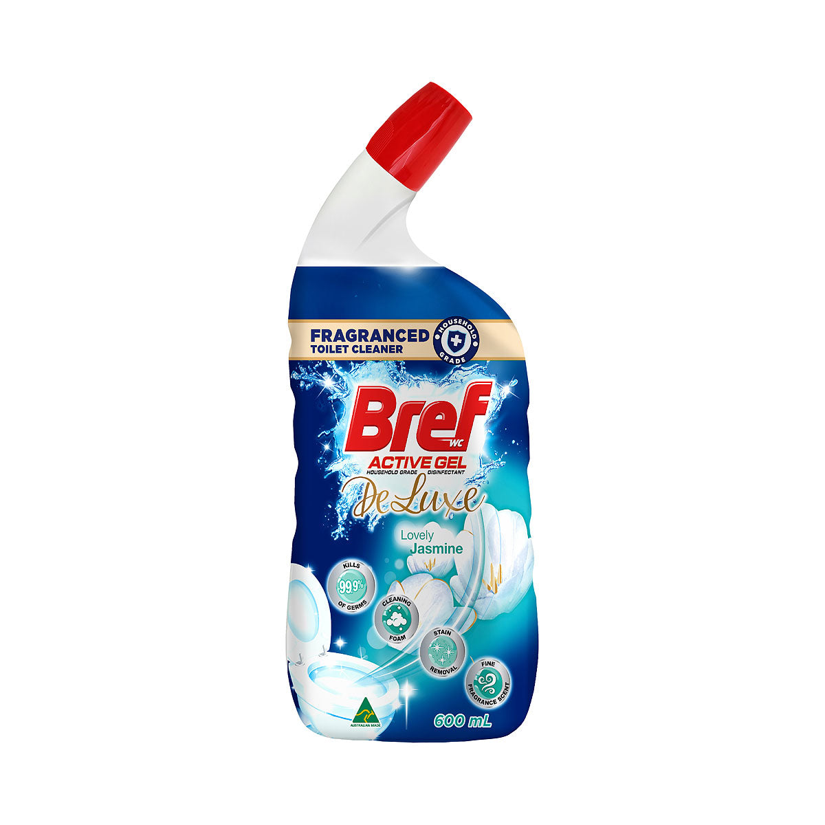 Bref Toilet Gel Deluxe Act Jasmine 600mL – The Reject Shop