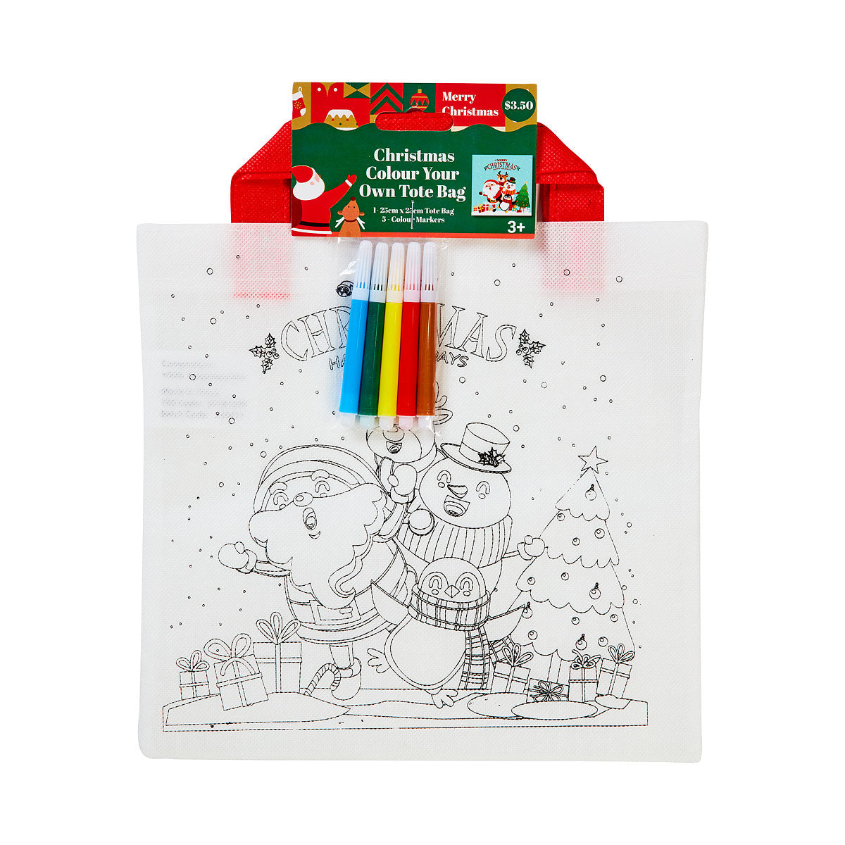 Christmas Colour Your Own Bag – The Reject Shop