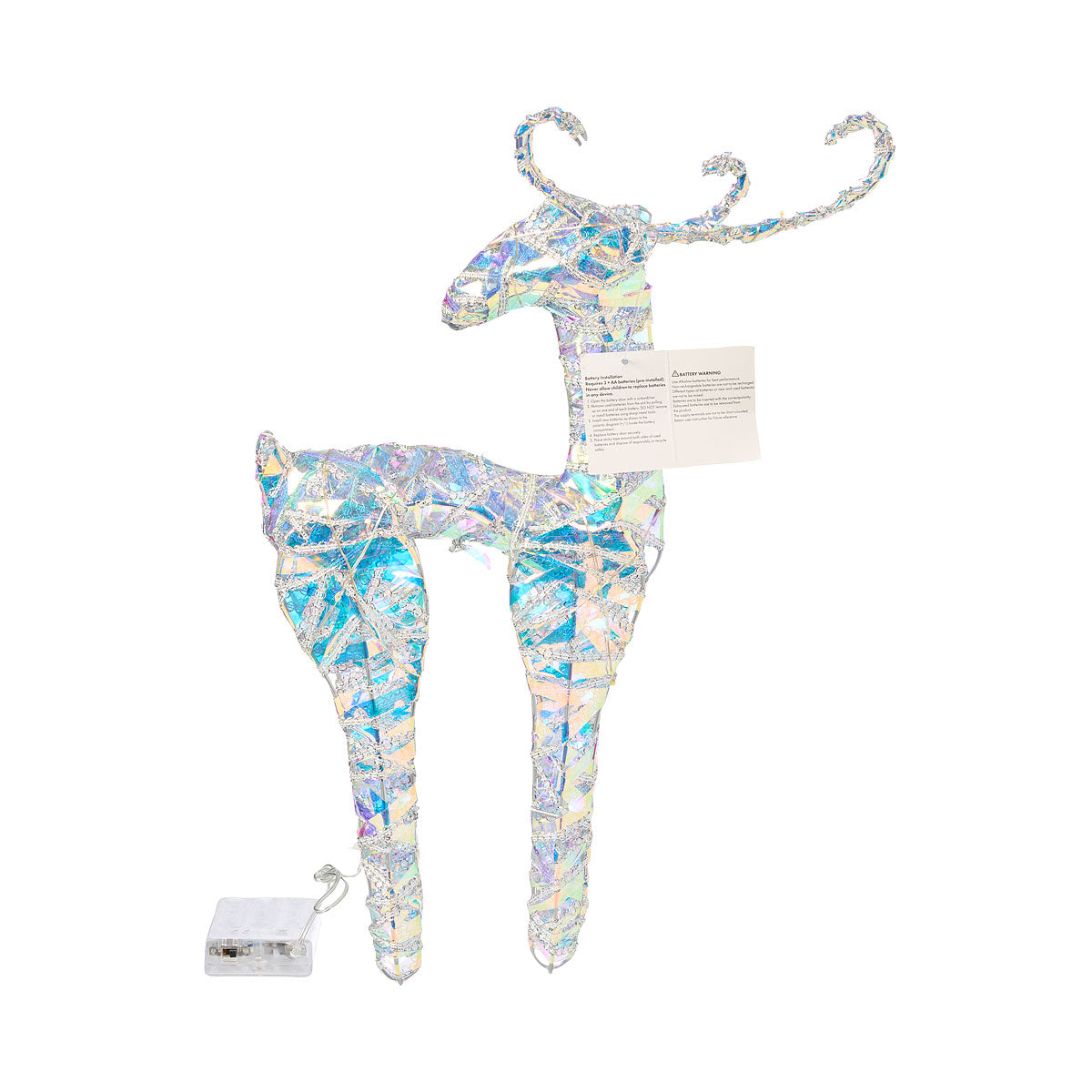 Christmas Battery-Operated Iridescent Reindeer – The Reject Shop