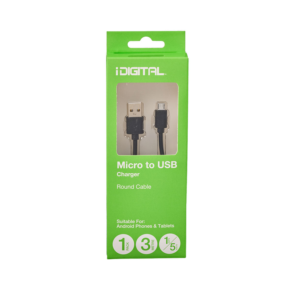 Micro To Usb Cable 1a 3m – The Reject Shop