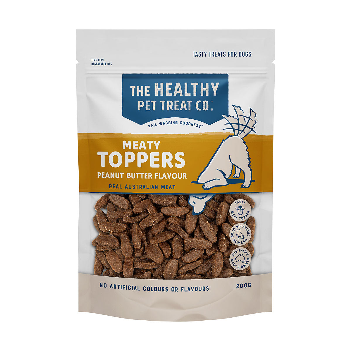 Healthy Pet Treat Co Topper Peanut Butter Flavour 200g – The Reject Shop