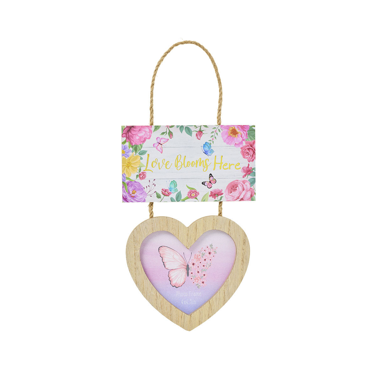 Hanging Plaque Photo Frame Floral – The Reject Shop