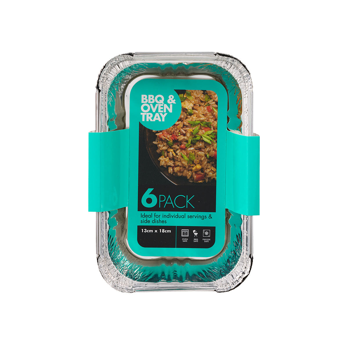 Rectangular Foil Tray 13x18cm 6pk – The Reject Shop