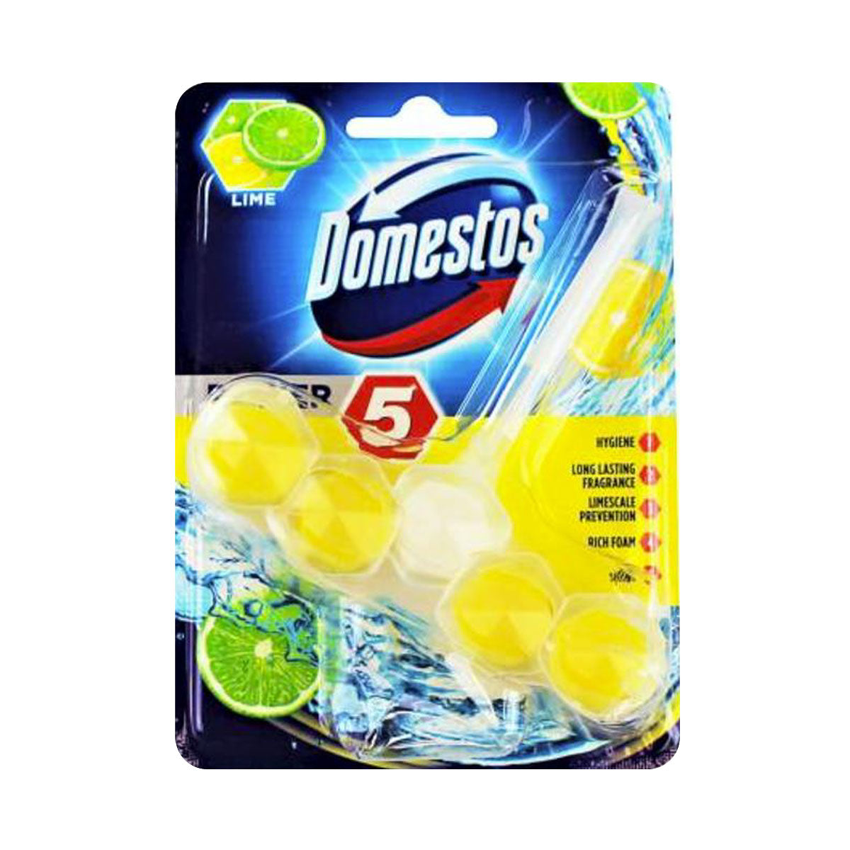 Domestos Power 5 Toilet Rim Block Lime 55g | The reject Shop – The ...