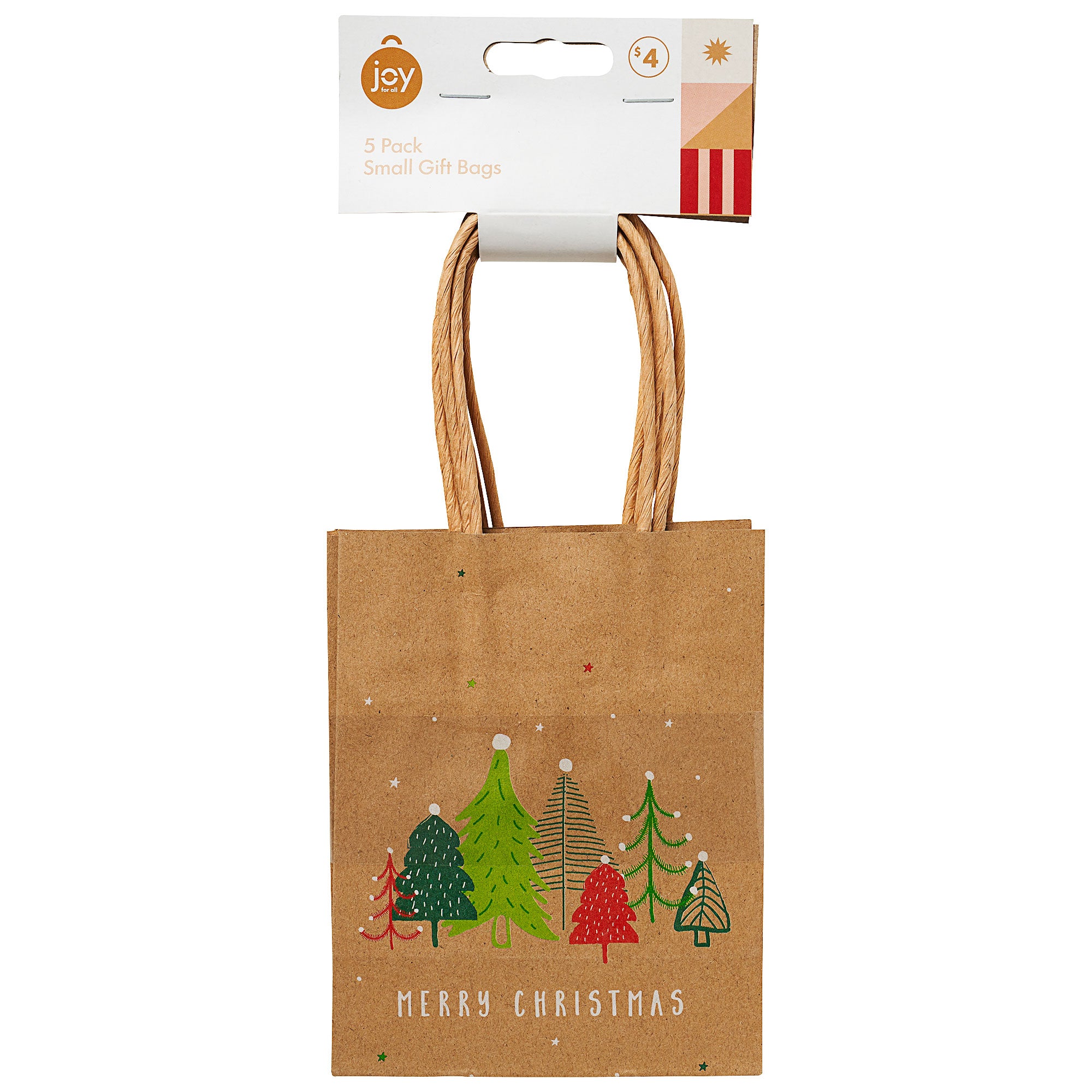 Kraft Gift Bag Small 5pk – The Reject Shop