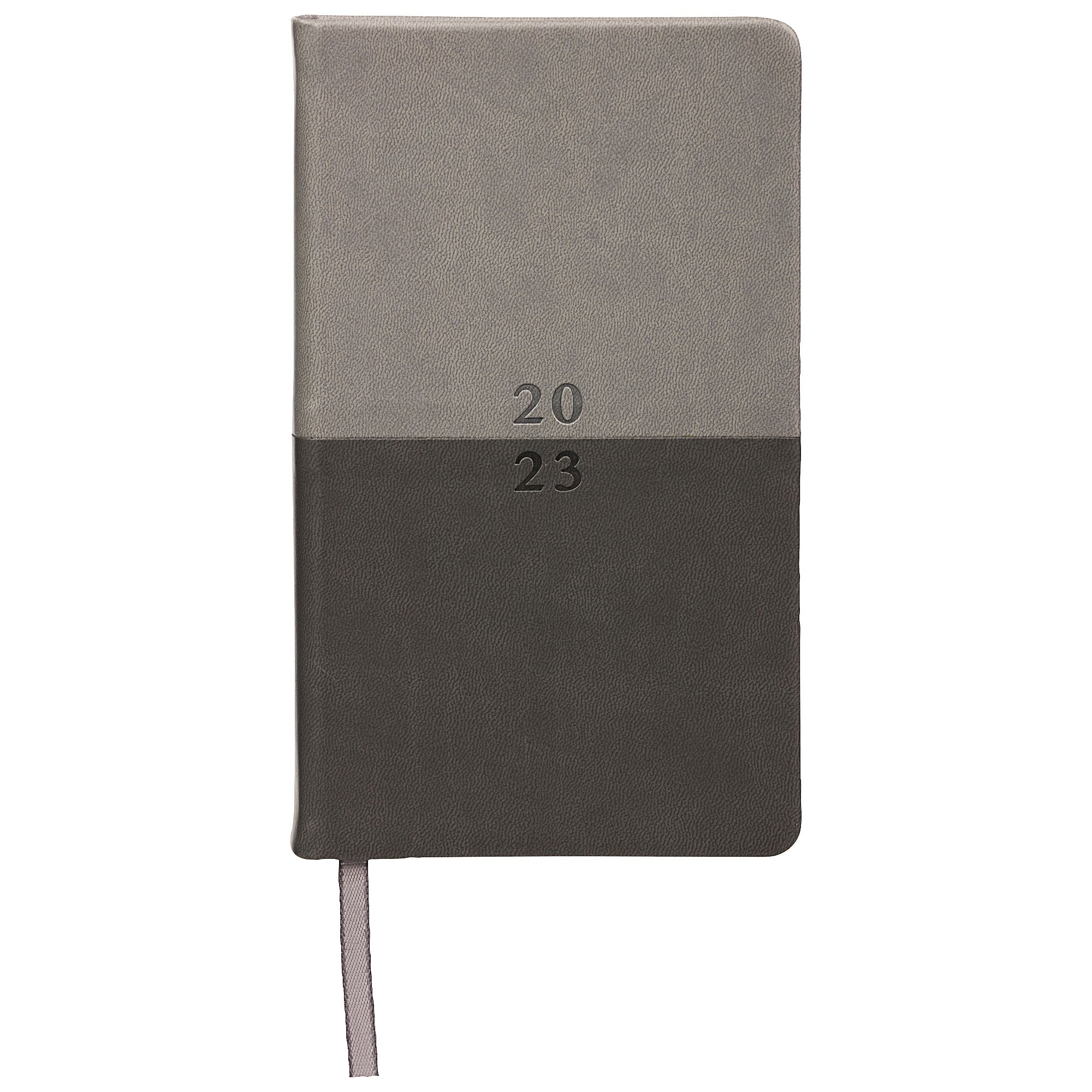 2023 Day View Two-Tone PU Diary Octavo Grey – The Reject Shop