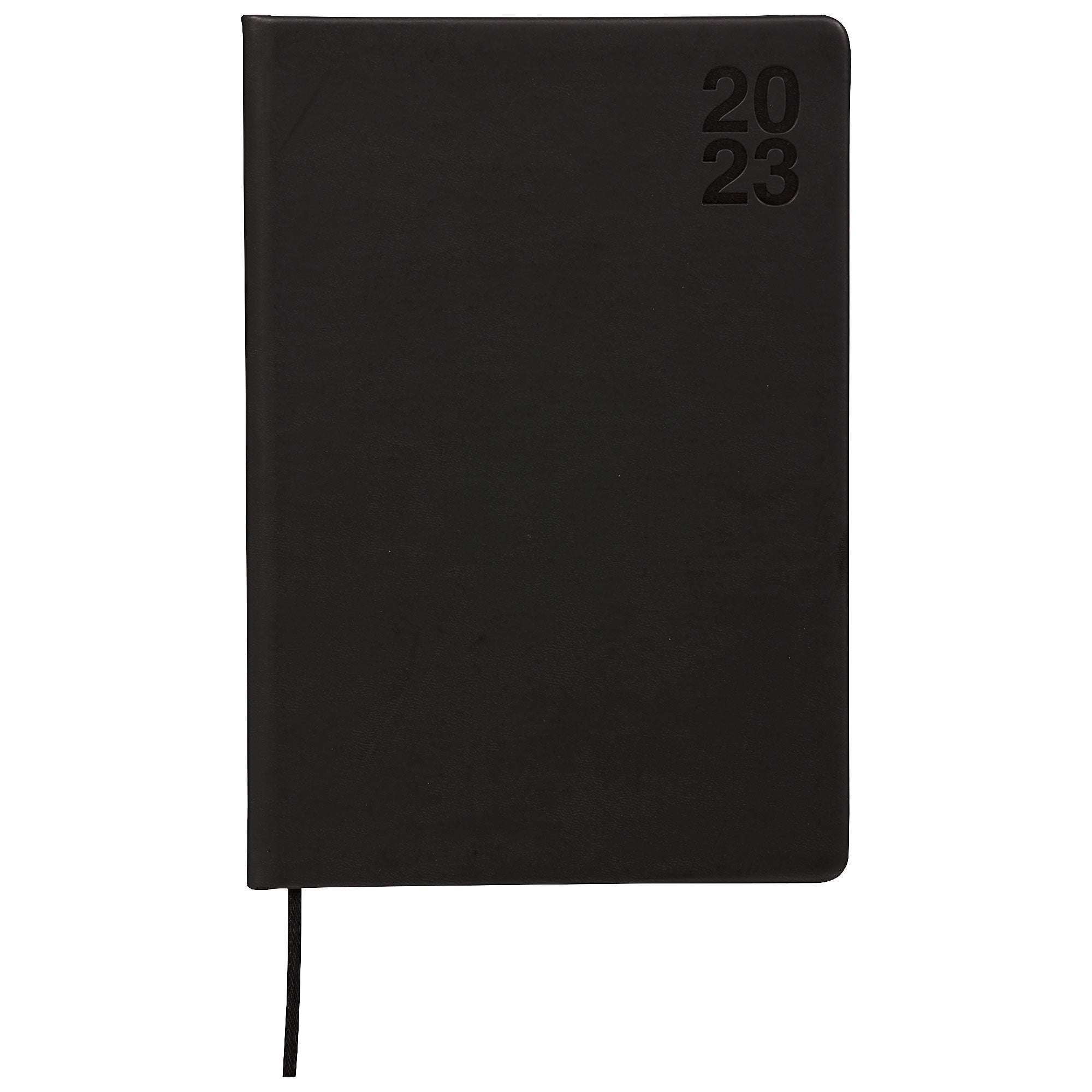 2023 Week View Embossed PU Diary A5 Black – The Reject Shop
