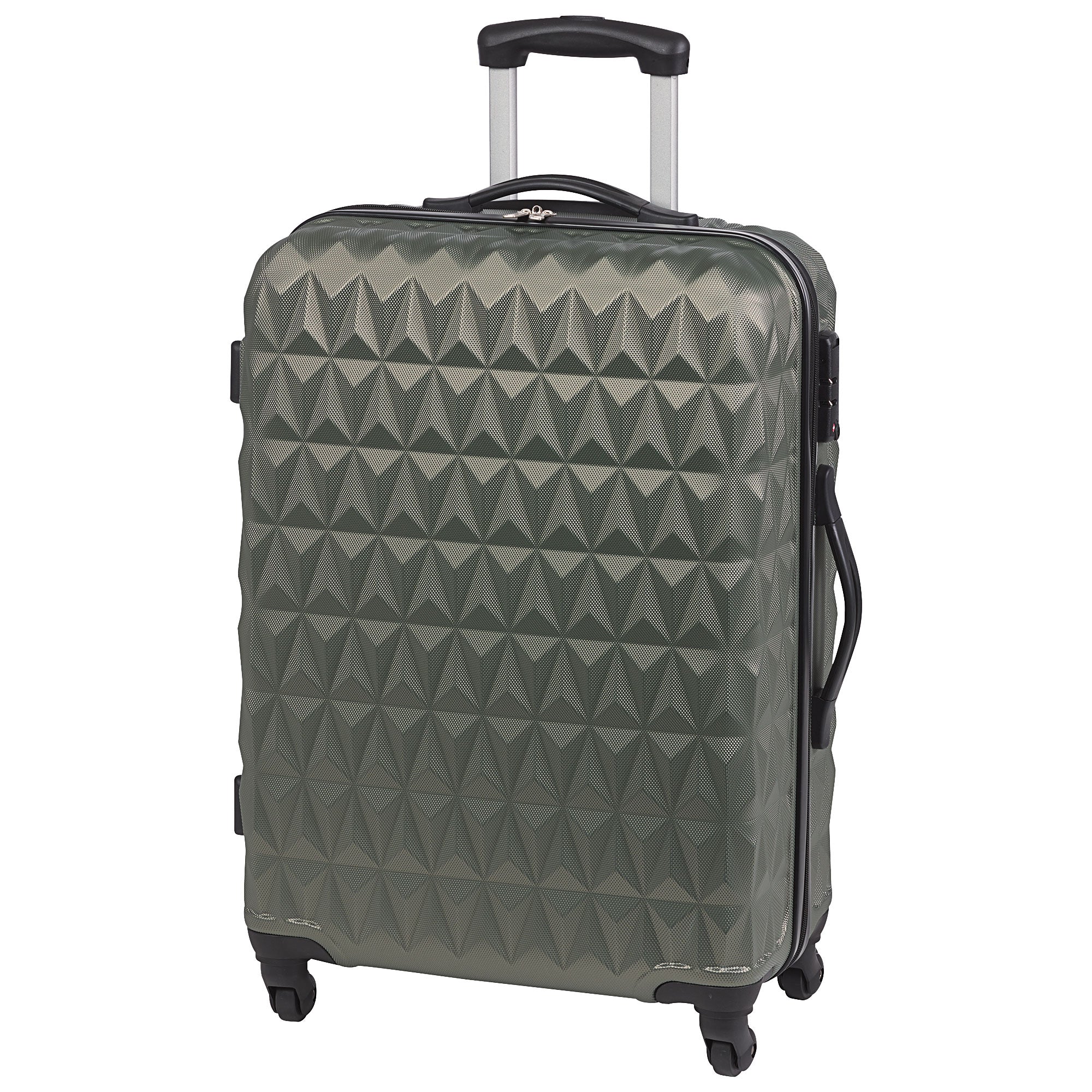 Textured Olive Hard Case Luggage Medium – The Reject Shop