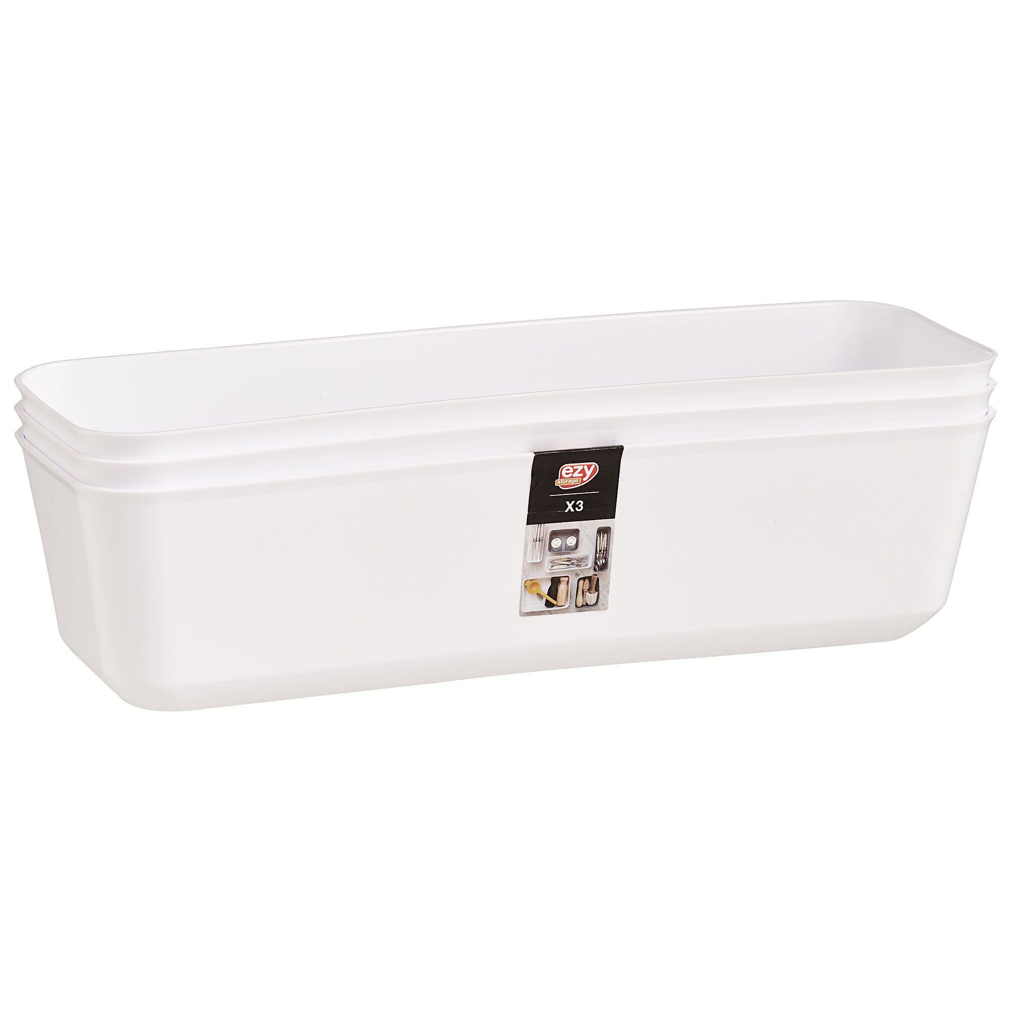 Ezy Storage Utile Tray 3pk – The Reject Shop