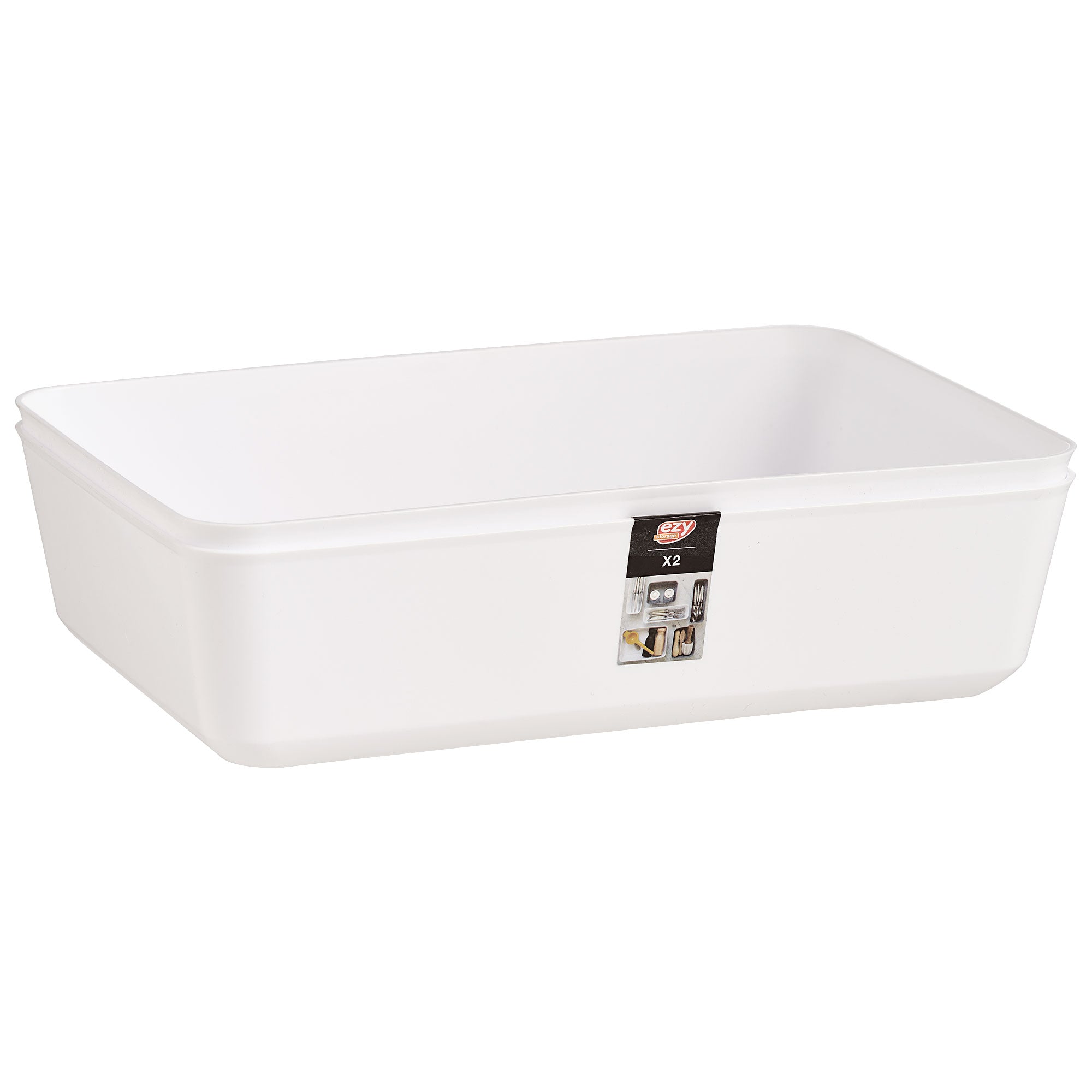 Ezy Storage Utile Tray 2pk – The Reject Shop