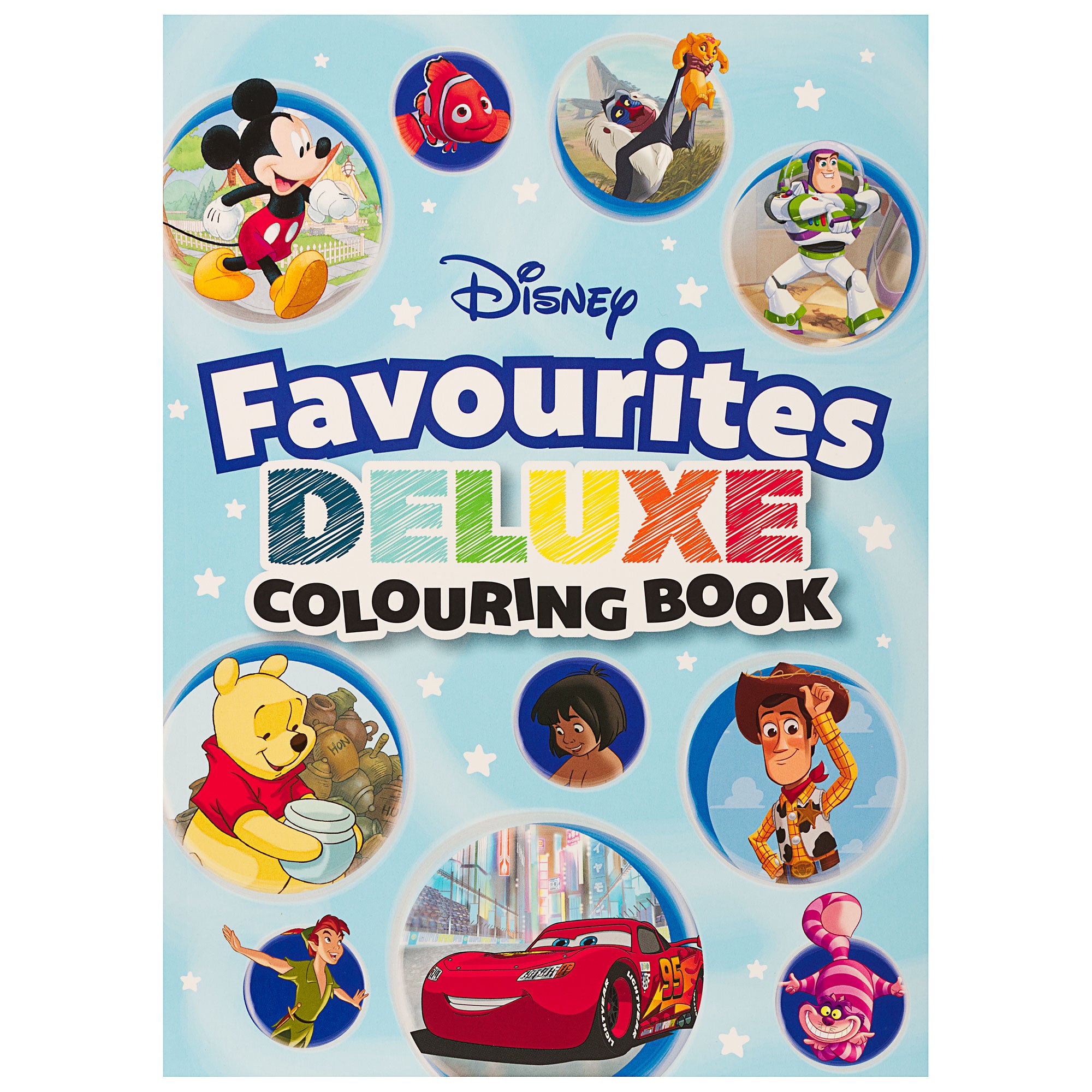 Disney Favourites Colouring Book Blue – The Reject Shop