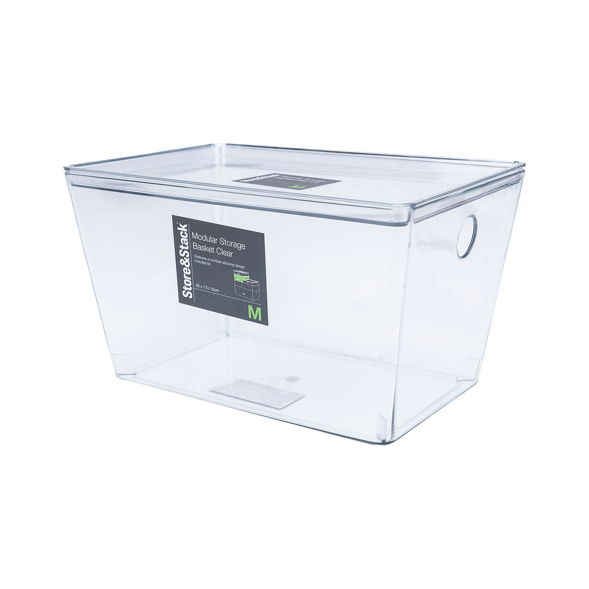 Modular Storage Container Clear Medium – The Reject Shop