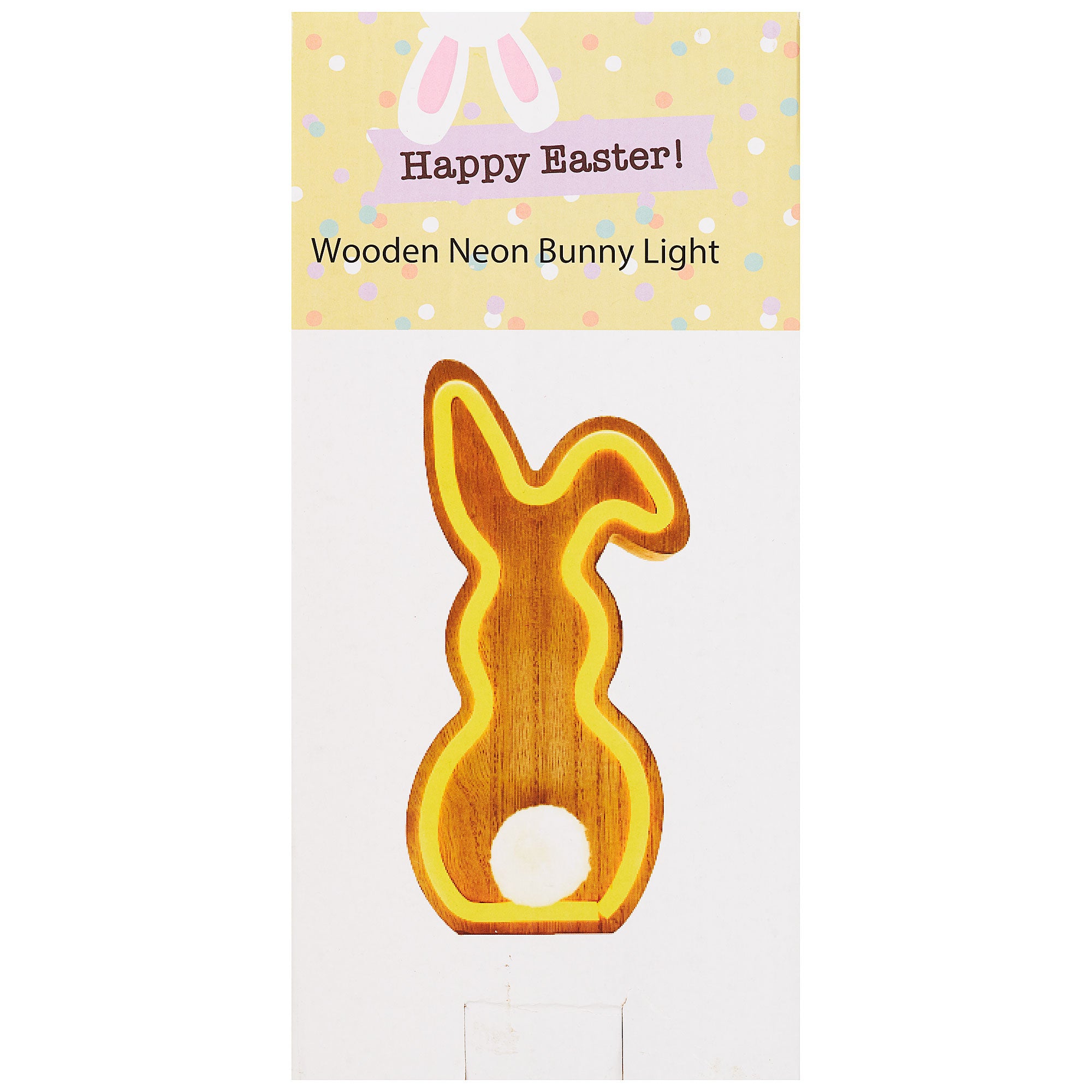 Wooden Neon Bunny Light – The Reject Shop