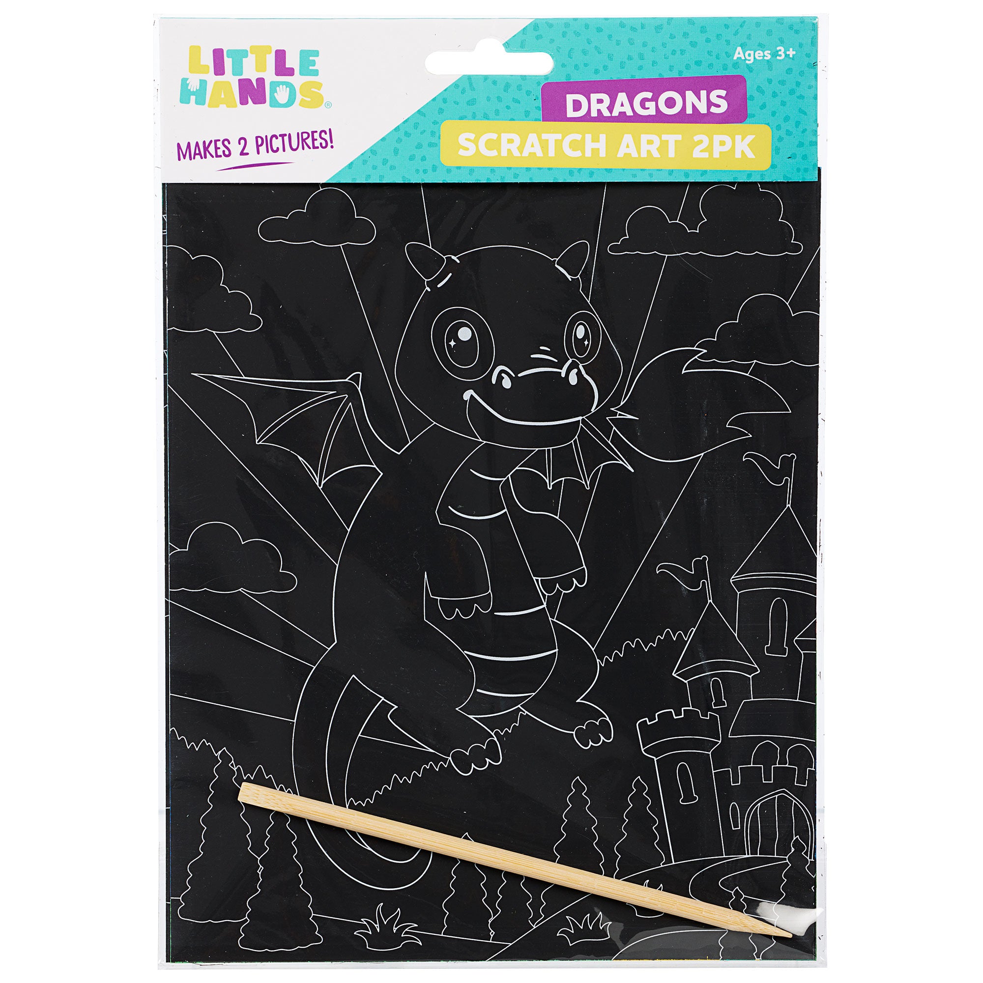 Little Hands Scratch Art Dragons 2Pk – The Reject Shop