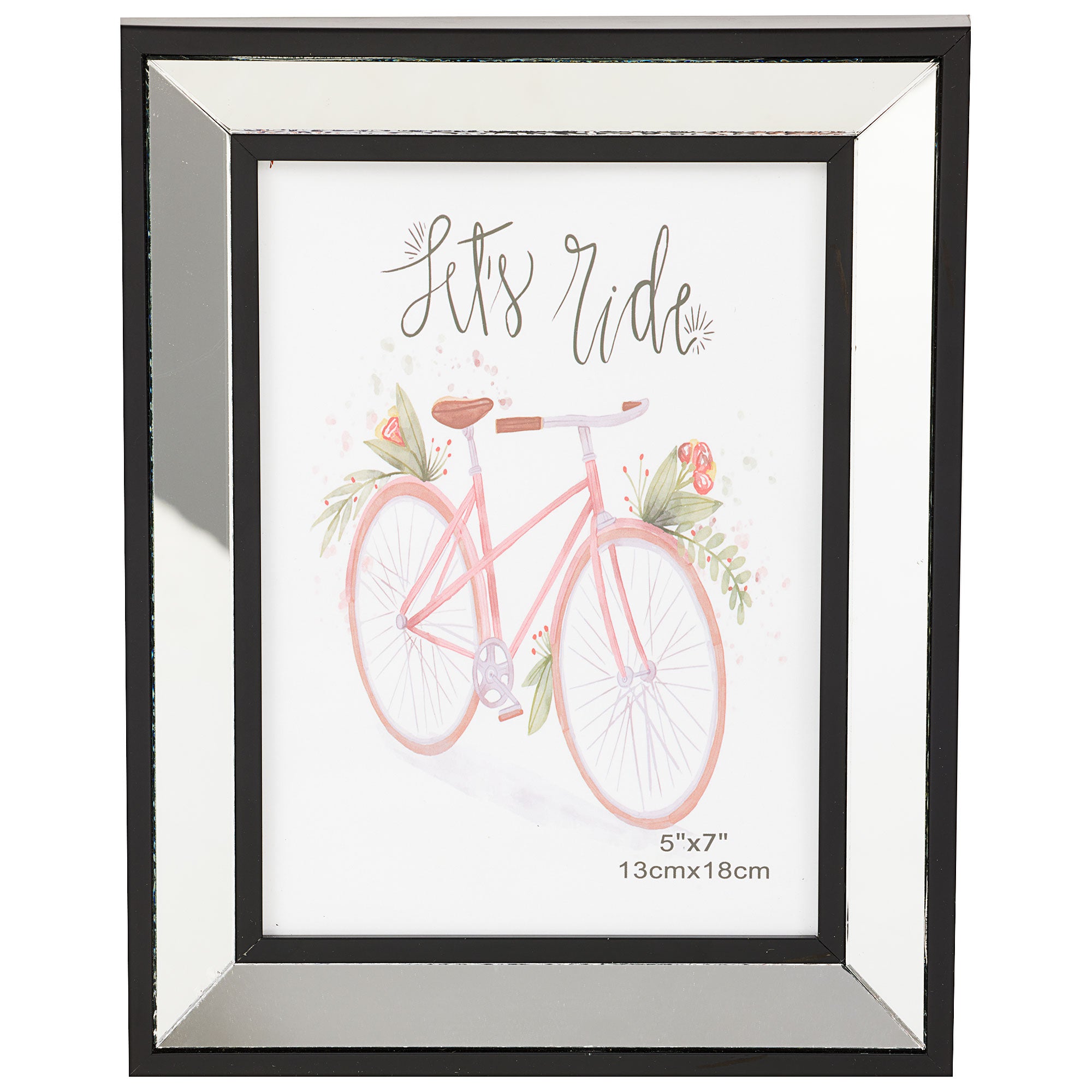 Mirror Photo Frame Black 5x7" – The Reject Shop