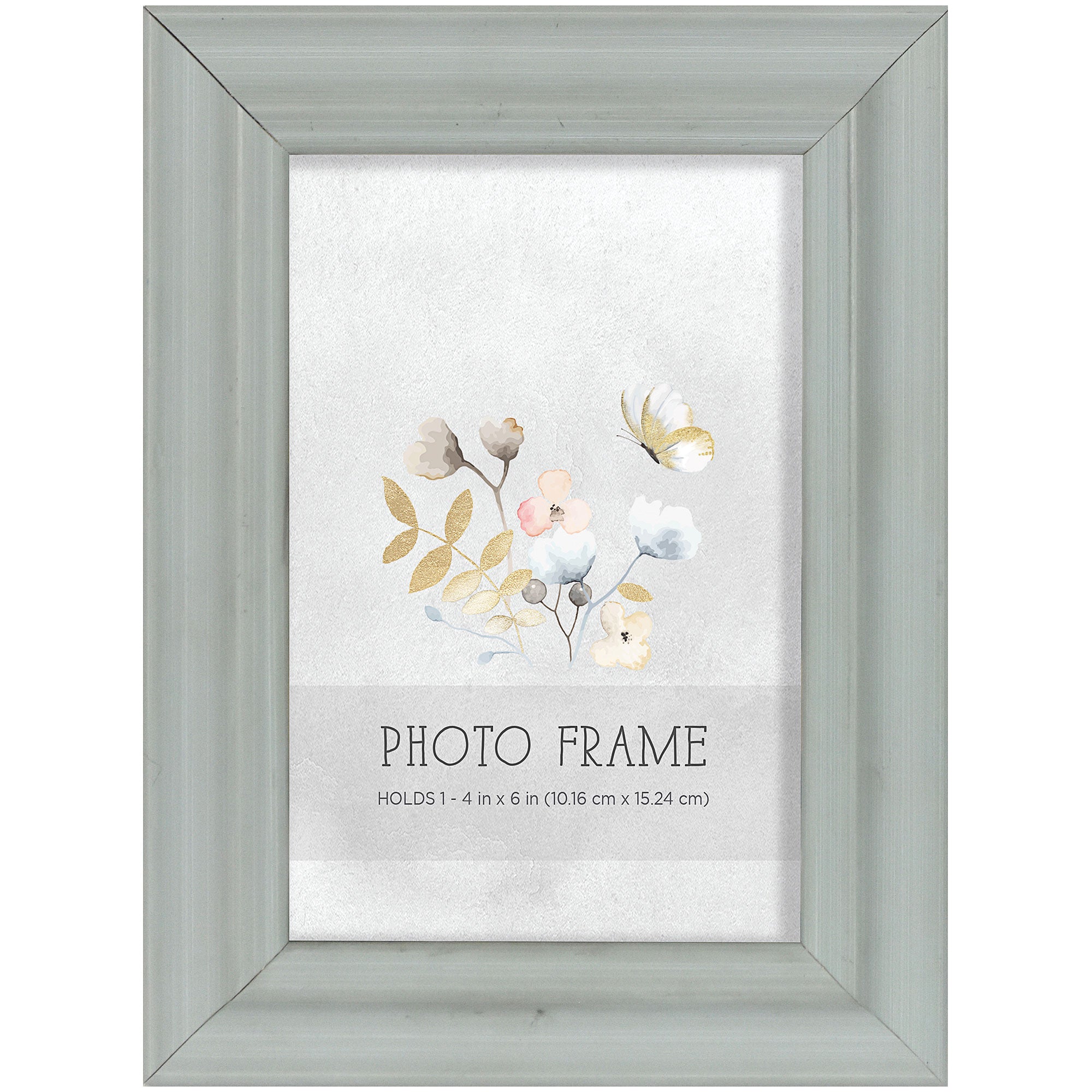 Wood Look Photo Frame Aqua/Brown 4x6" – The Reject Shop