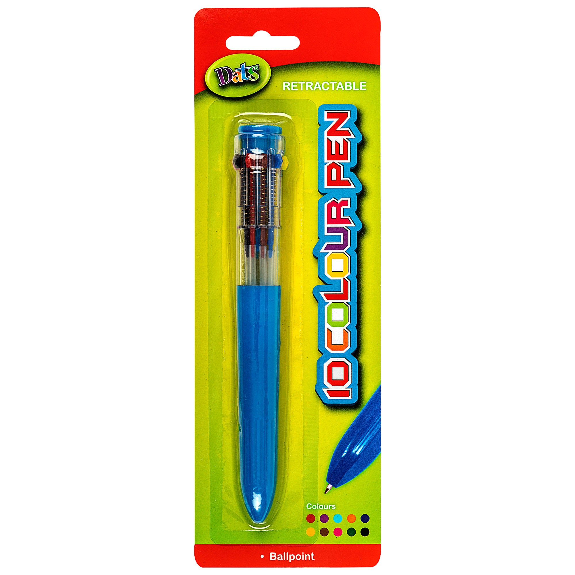 Retractable Ballpoint Pen Multicolour – The Reject Shop