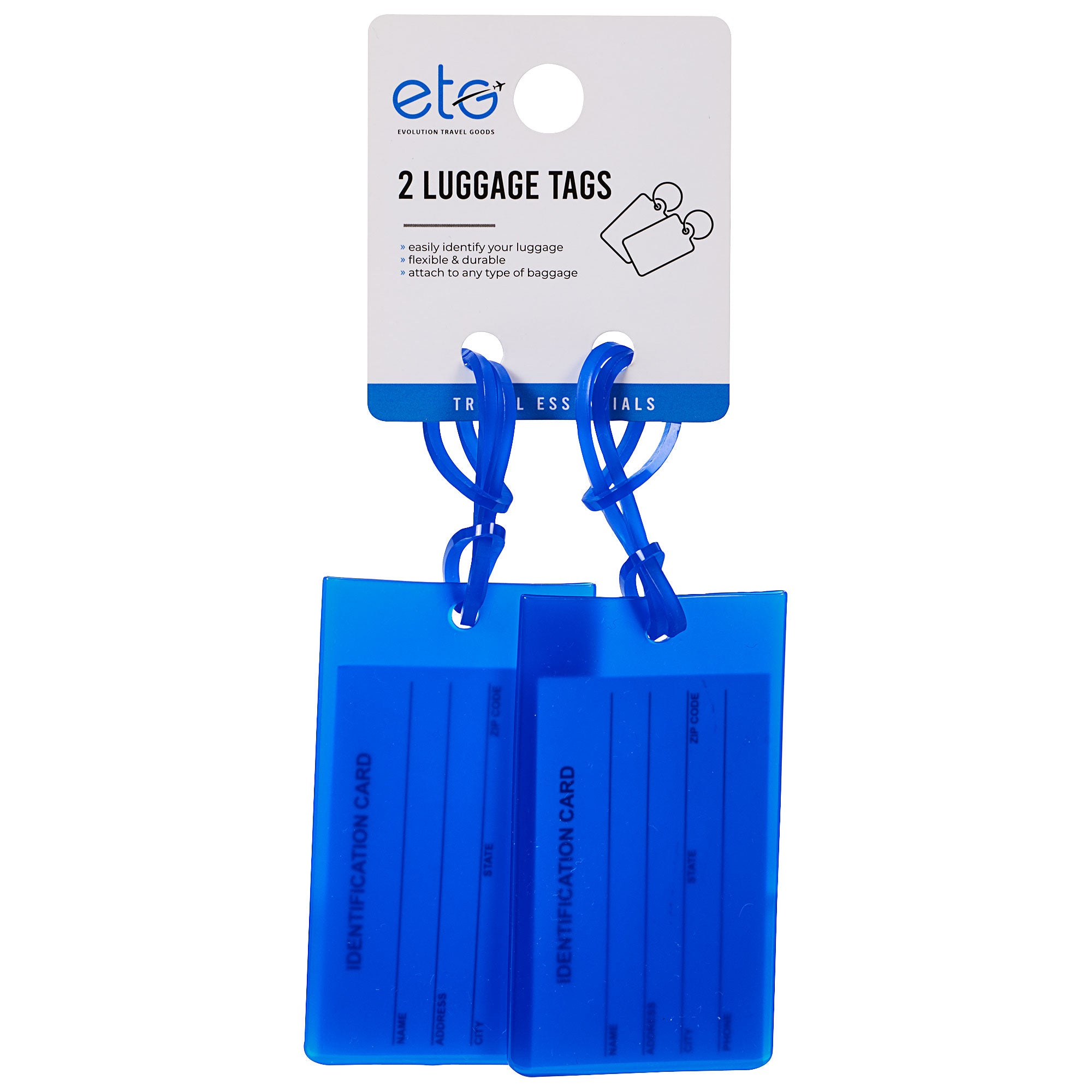 Luggage Tag Set Blue – The Reject Shop
