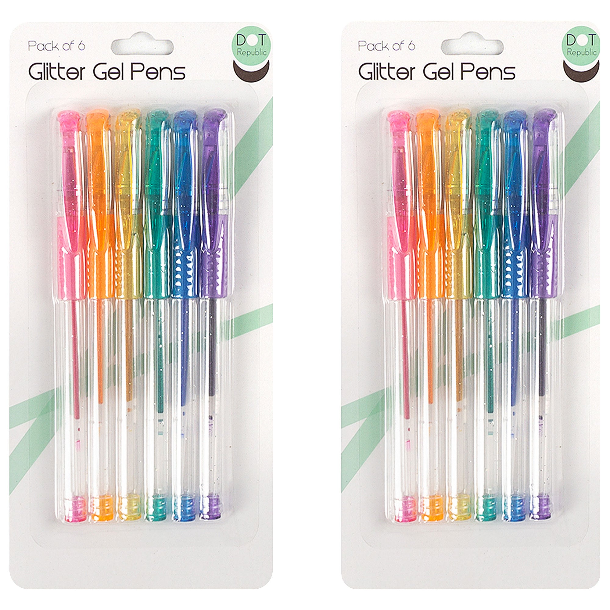 Glitter Gel Pens 6pk – The Reject Shop