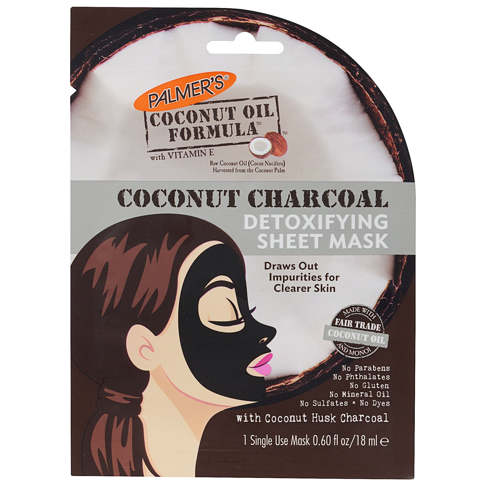 Palmer's Detox Face Mask Coco Charcoal 18mL – The Reject Shop