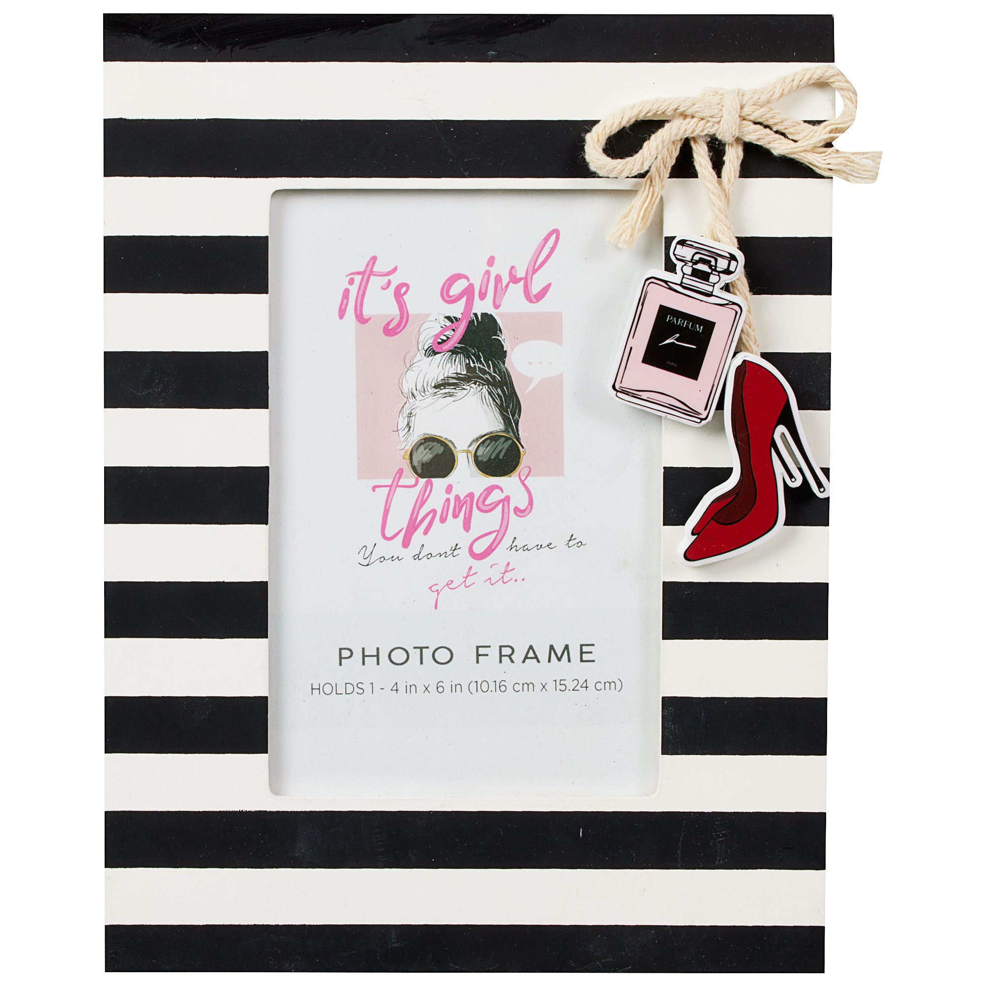 Parisian Stripe Charm Photo Frame 4x6" – The Reject Shop