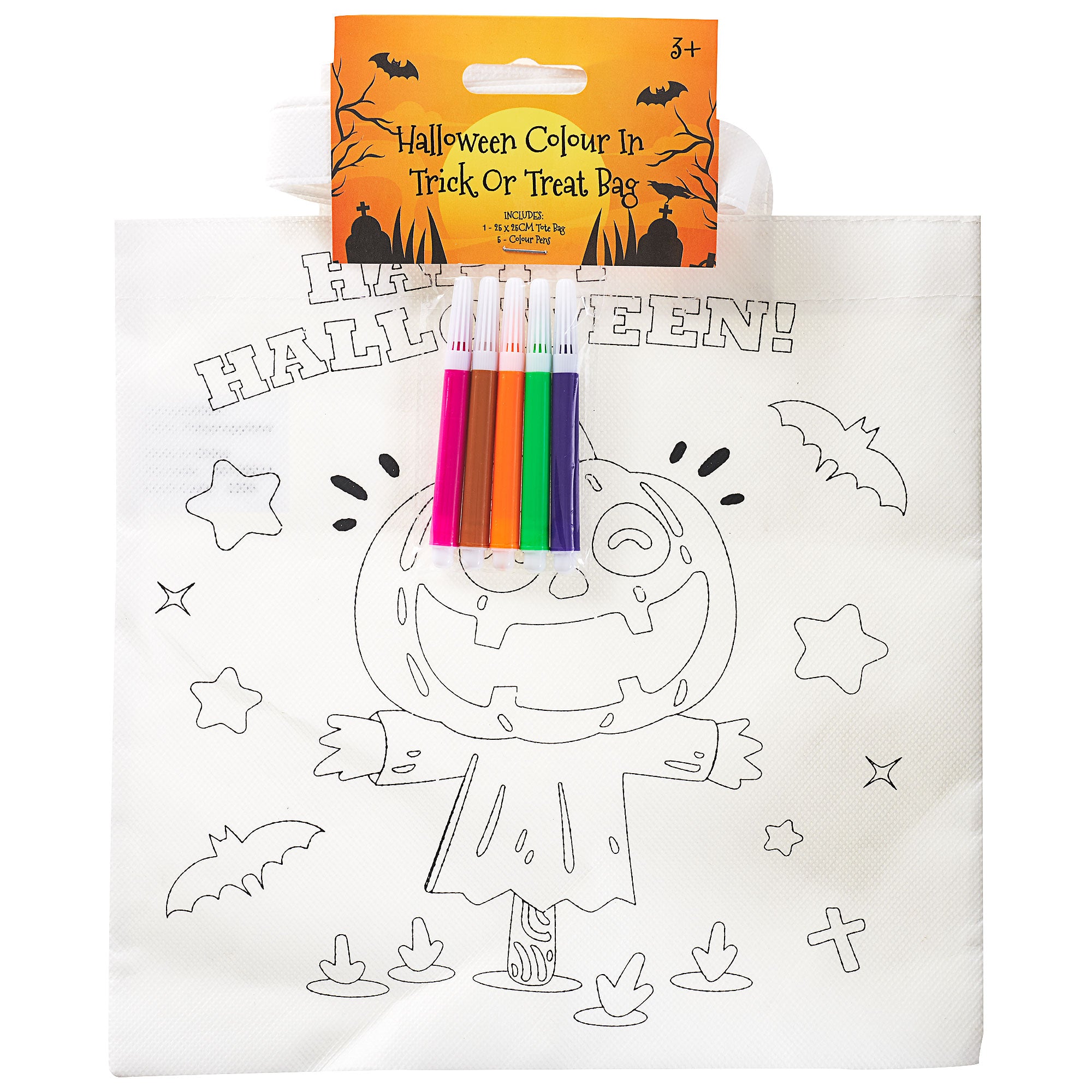 Halloween Colour-In Trick Or Treat Bag – The Reject Shop