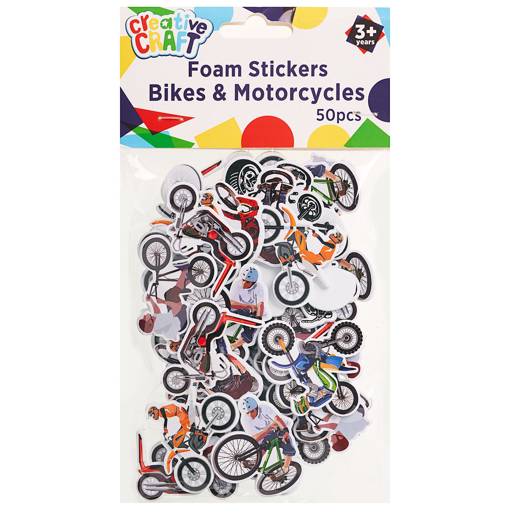 Foam Sticker Bike/Dino/Transport – The Reject Shop