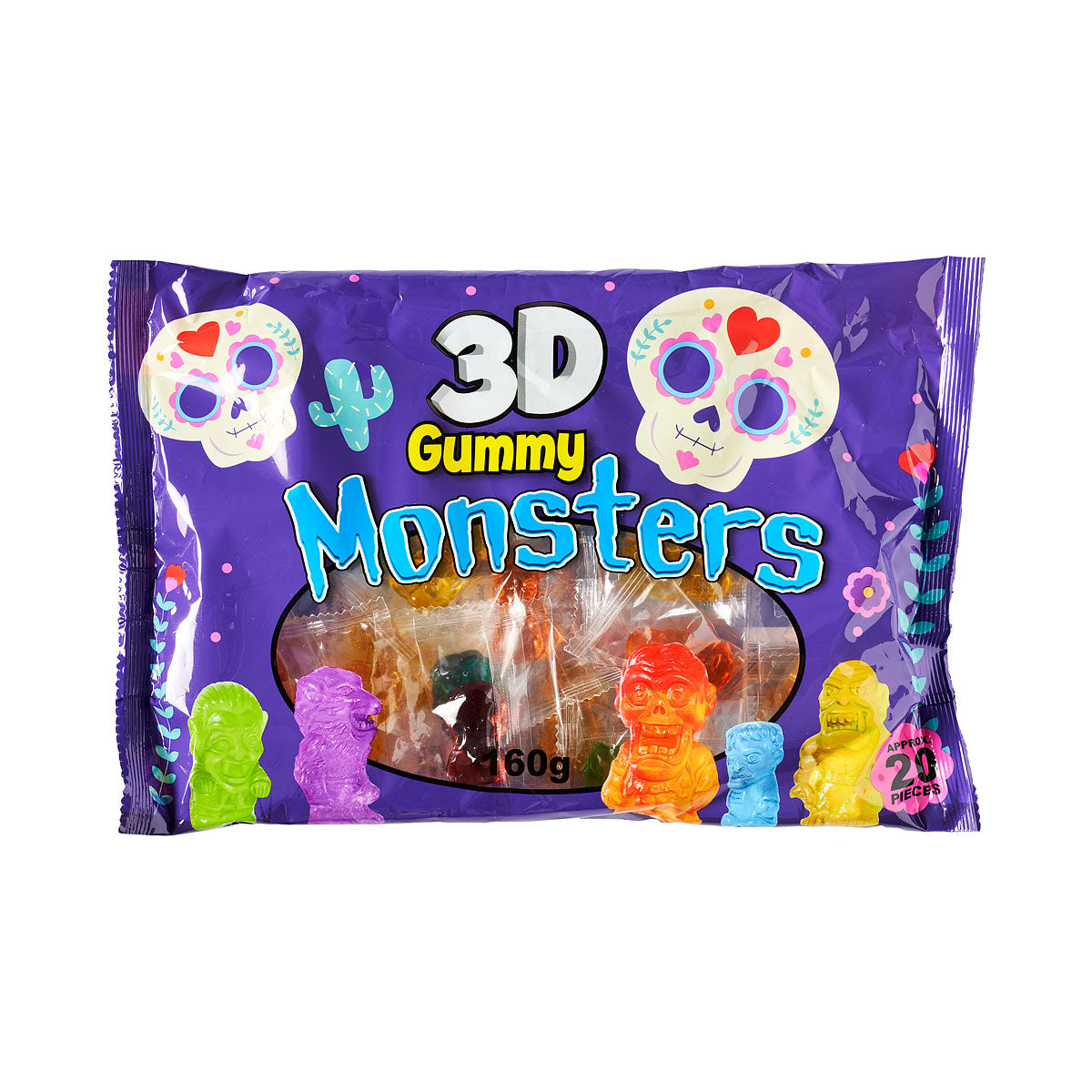 3D Gummy Monsters 160g – The Reject Shop