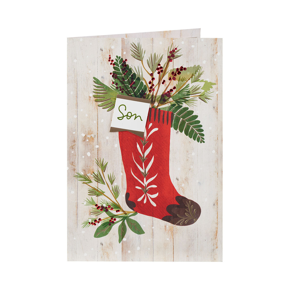 Christmas Card Stocking Son – The Reject Shop