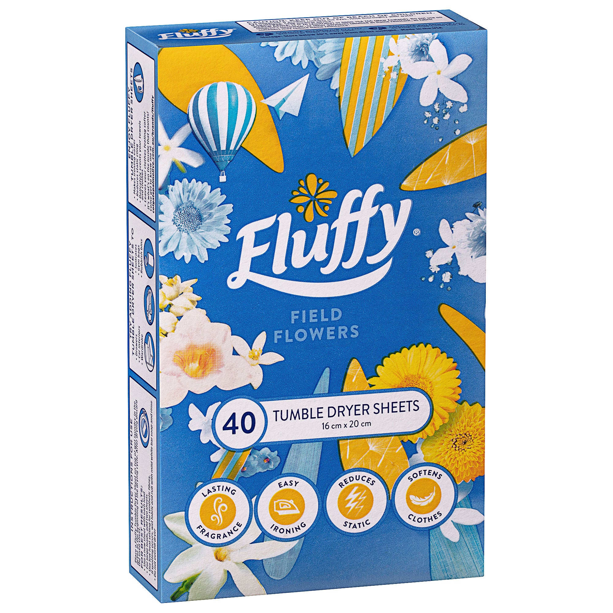 Fluffy Dryer Sheets Field Flowers 40pk – The Reject Shop
