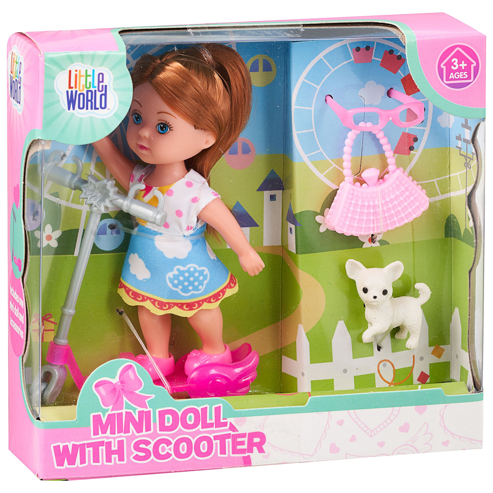 Little World Mini Doll with Scooter 11cm – The Reject Shop