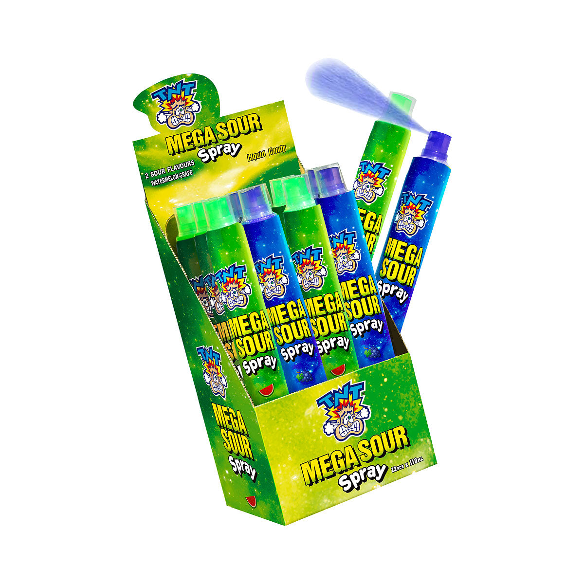 TNT Mega Sour Spray Watermelon / Grape 110mL – The Reject Shop