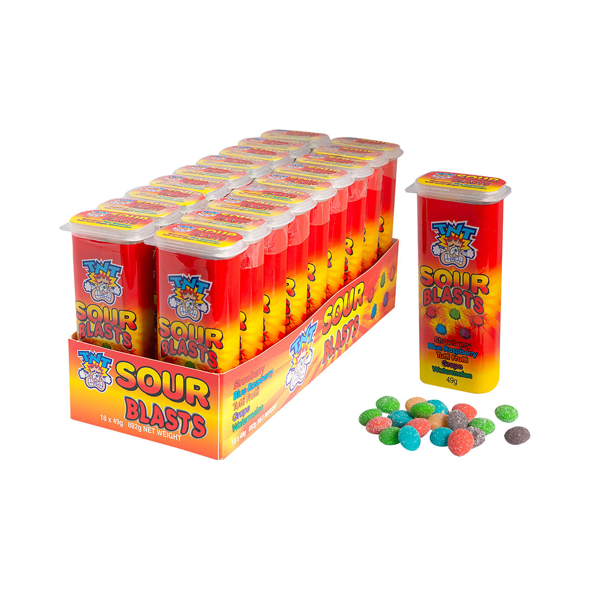 TNT Sour Blasts 49g – The Reject Shop