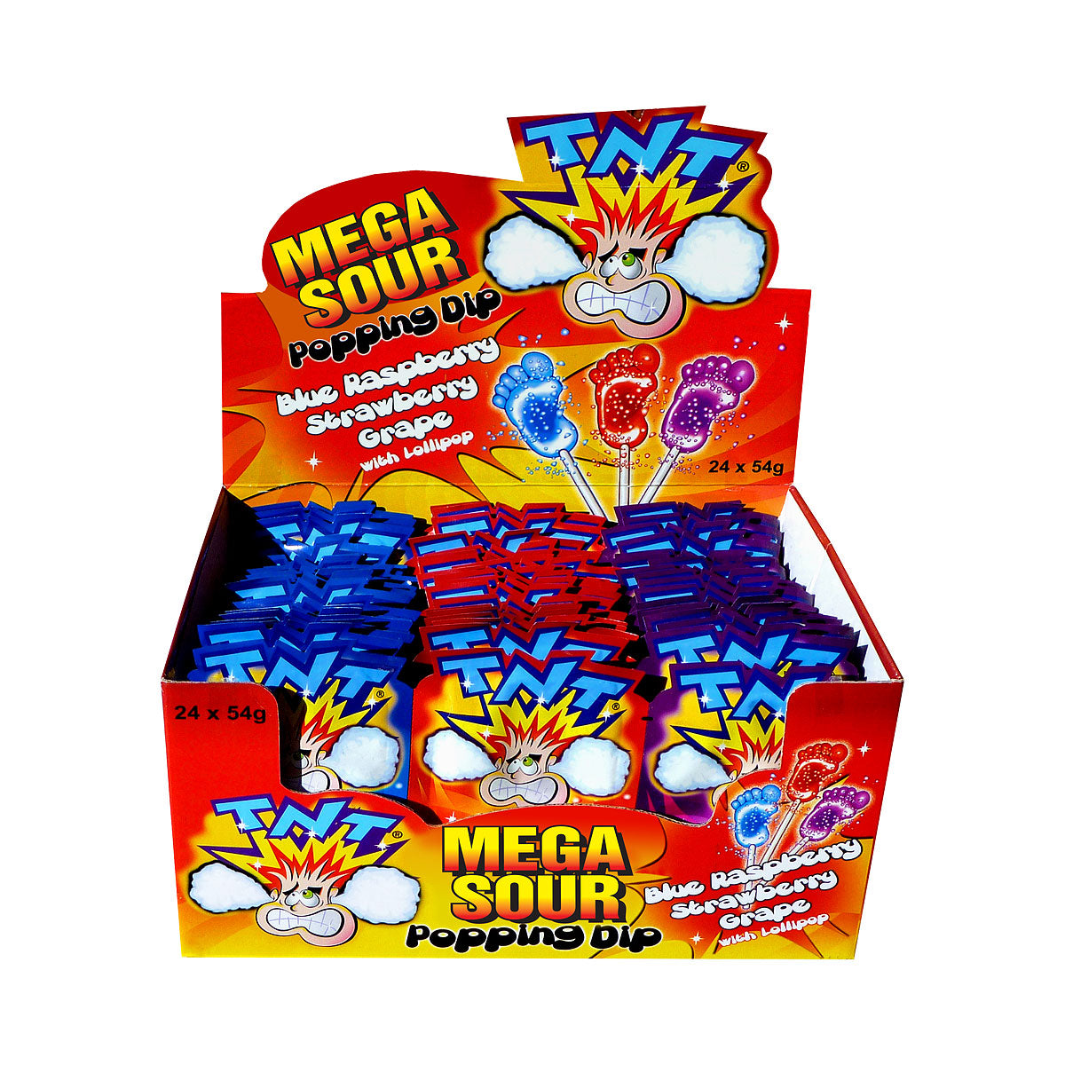 TNT Mega Popping Candy Dip 54g – The Reject Shop